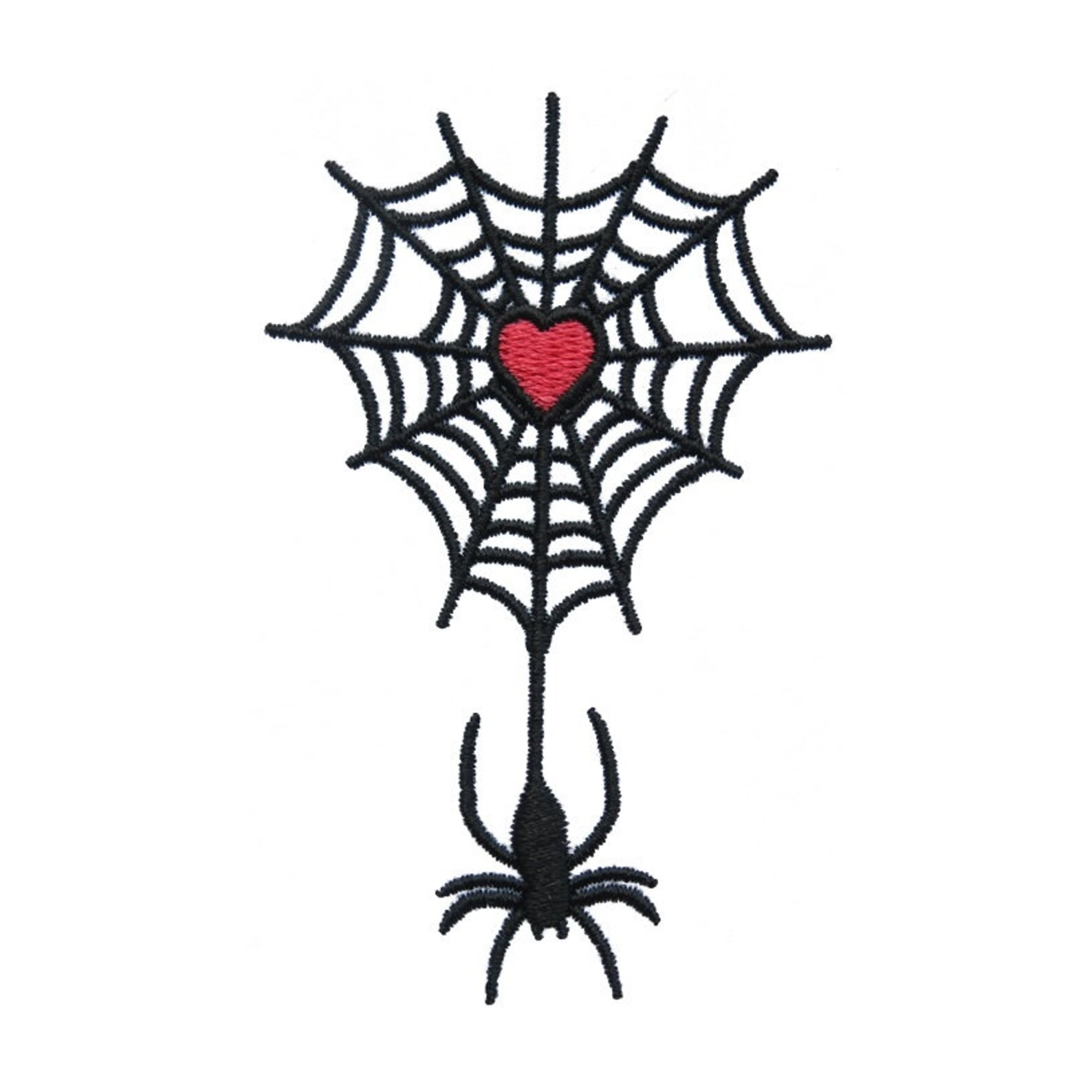 Spider Web Heart Embroidery Design Instant Download PES DST - Etsy