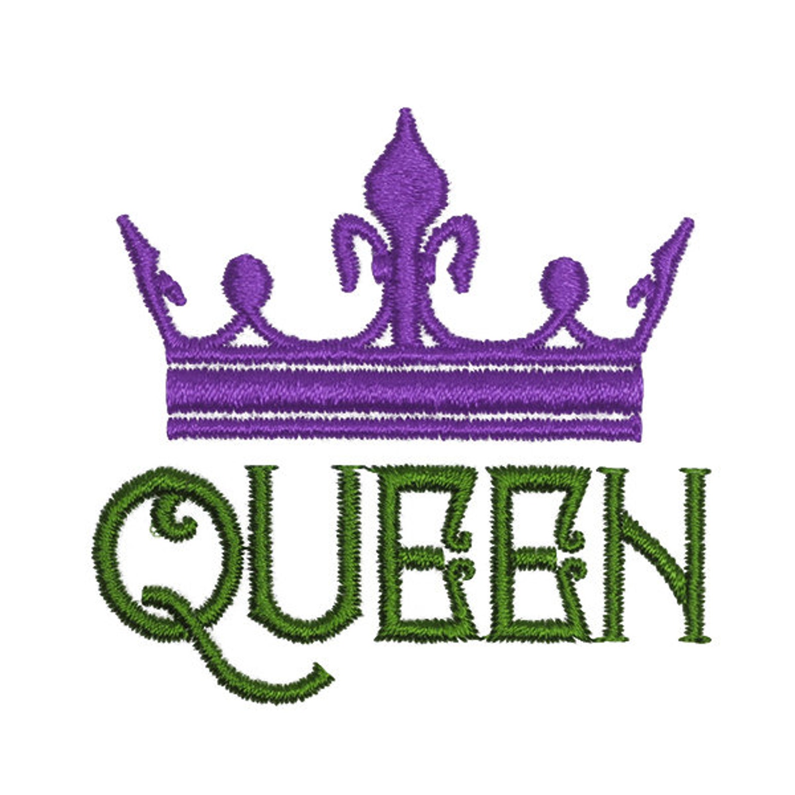 King And Queen Crown Embroidery Design Instant Download PES | Etsy