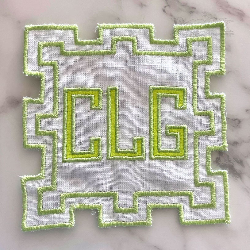 Modern Block Applique Machine Embroidery Font PES DST BX | Etsy