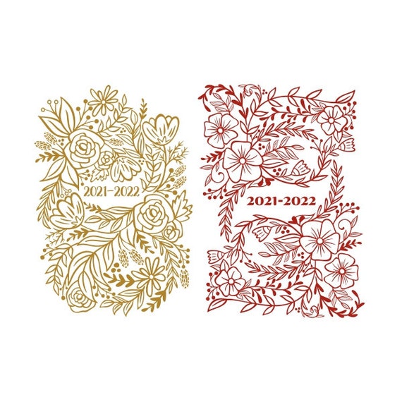 Floral Cover Cuttable Design SVG PNG DXF & Eps Designs Cricut | Etsy