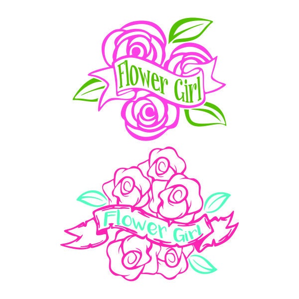Flower Girl Cuttable Design SVG PNG DXF & Eps Designs Cricut - Etsy
