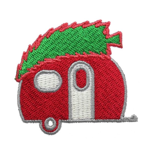 Christmas Trailer Embroidery Design - Etsy