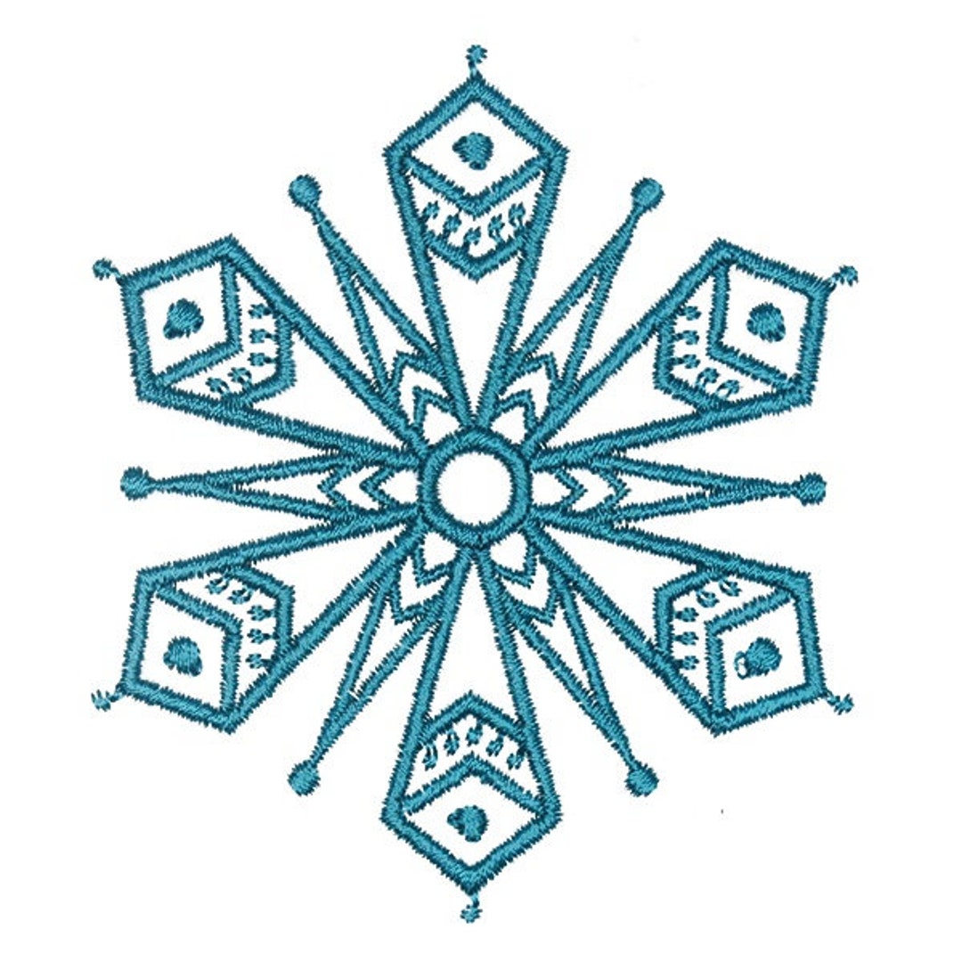 Snowflake Pack Embroidery Design Instant Download PES DST - Etsy