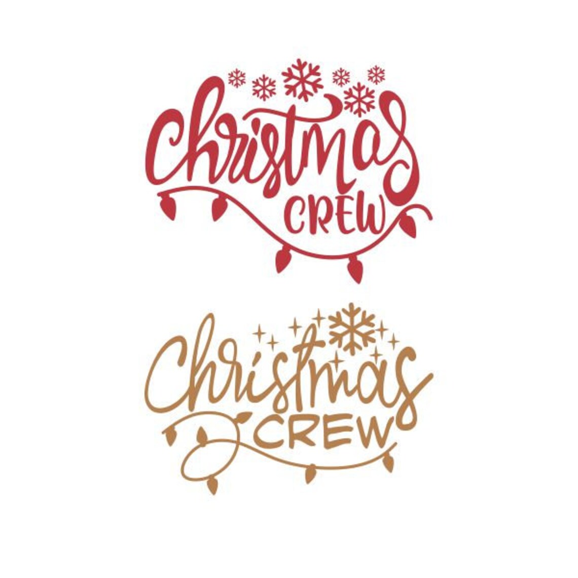 Christmas Crew Cuttable Design SVG PNG DXF & Eps Designs - Etsy