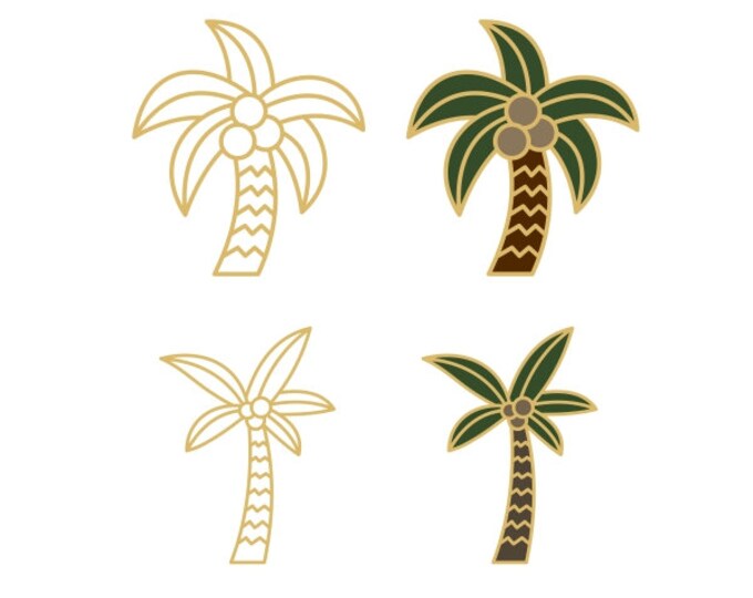 Palm Tree Cuttable Design SVG PNG DXF & Eps Designs Cricut Cameo File ...