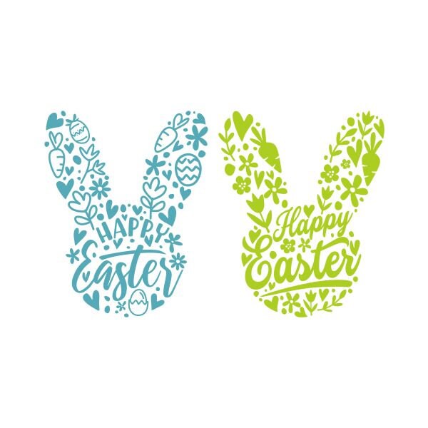 Happy Easter Cuttable Design SVG PNG DXF & Eps Designs Cricut | Etsy