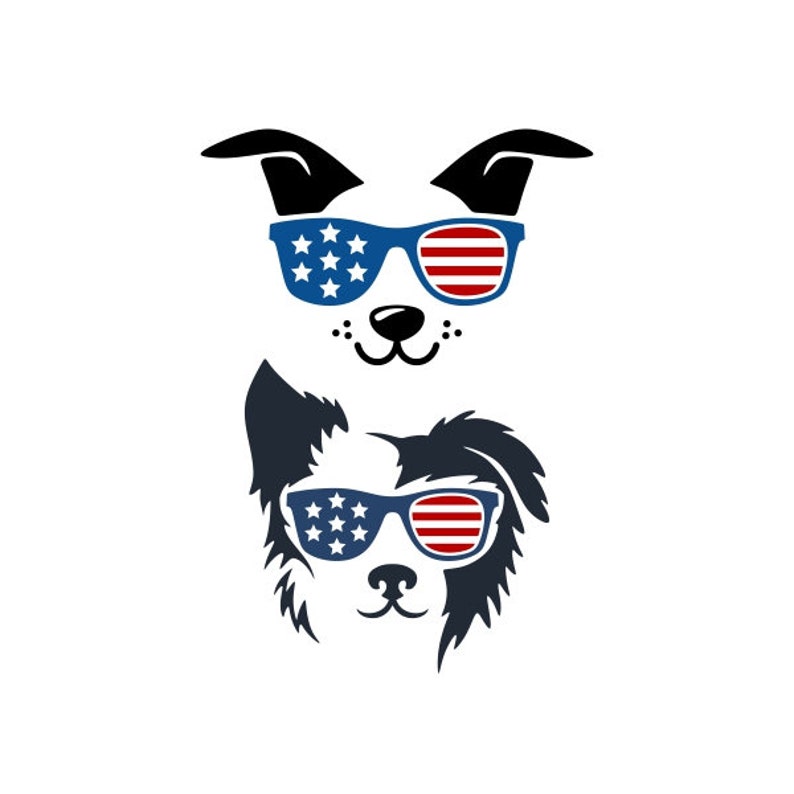 Patriotic Dog Cuttable Design SVG PNG DXF & Eps Designs Cricut - Etsy