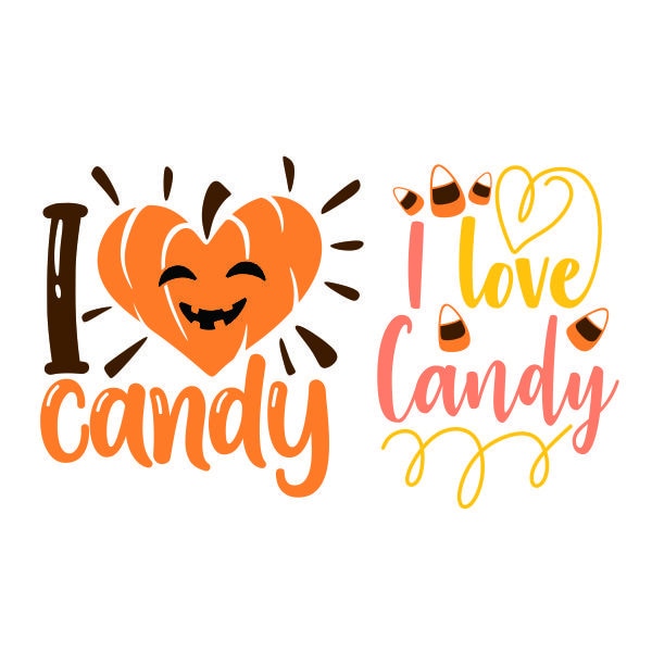 I Love Candy Cuttable Design SVG PNG DXF & eps Designs Cricut | Etsy