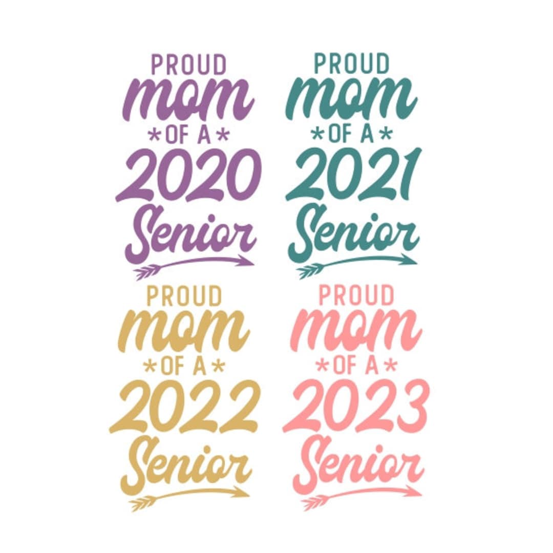 Proud Mom of A Senior Cuttable Design SVG PNG DXF & Eps Designs Cricut ...