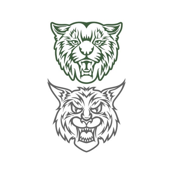 Roaring Roar Bobcat Bob Cat Cuttable Design SVG PNG DXF & Eps | Etsy