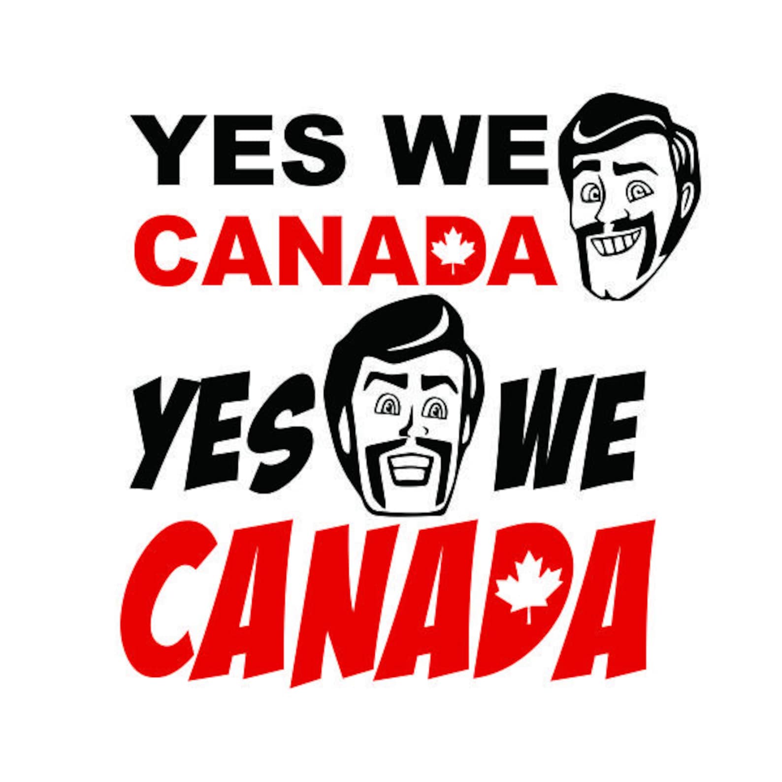 Yes We Canada Cuttable Design SVG PNG DXF & Eps Designs Cricut | Etsy
