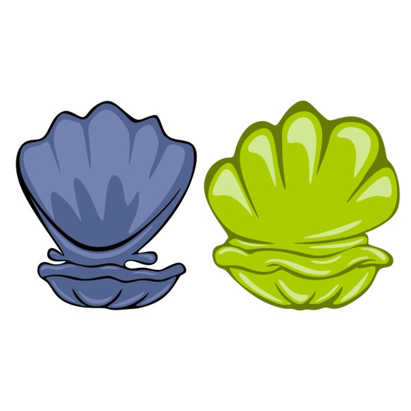 Clam Shell Cuttable Design SVG PNG DXF & Eps Designs Cricut | Etsy