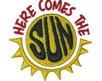 Here Comes the Sun Embroidery Design Groovy Embroidery DESIGN FILE ...