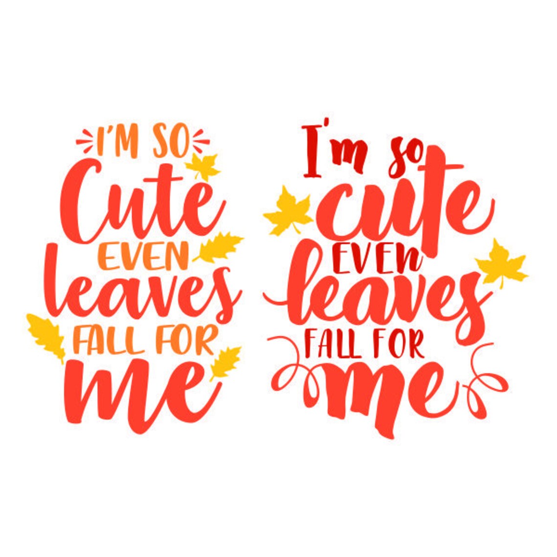 I'm so Cute Cuttable Design SVG PNG DXF & Eps Designs - Etsy