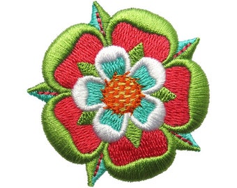 Tudor Rose Patch Machine Embroidery Design in Five Sizes - Etsy