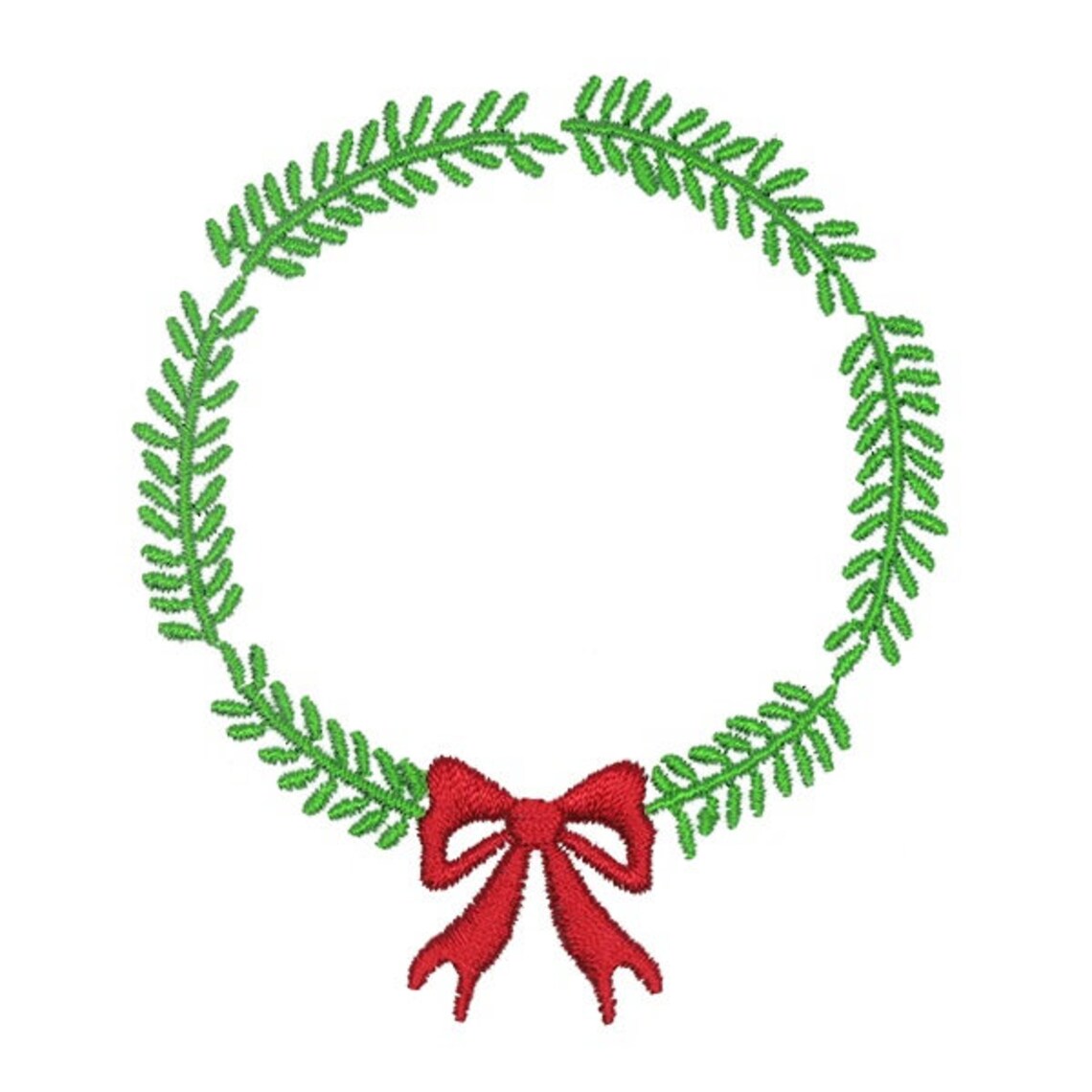 Wreath Embroidery Design Instant Download PES DST | Etsy