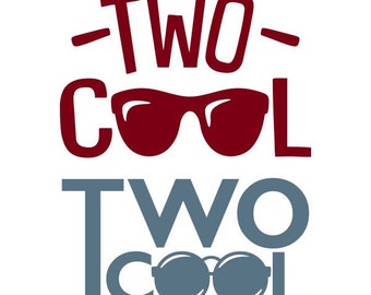Two Cool Svg Png - Etsy
