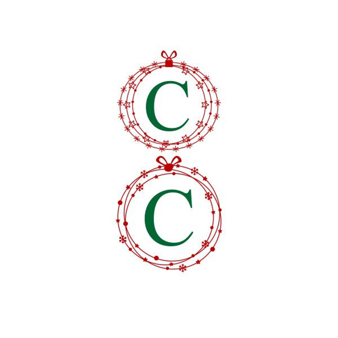 Christmas Circle Frame Cuttable Design SVG PNG DXF & Eps | Etsy