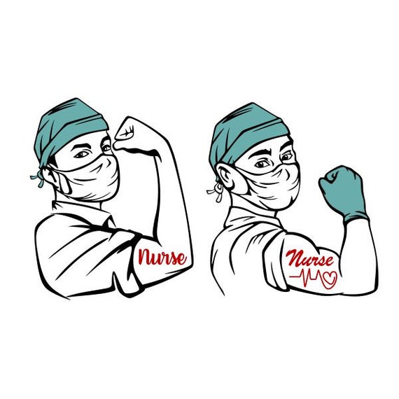 Stay Strong Male Nurse Cuttable Design SVG PNG DXF & Eps | Etsy