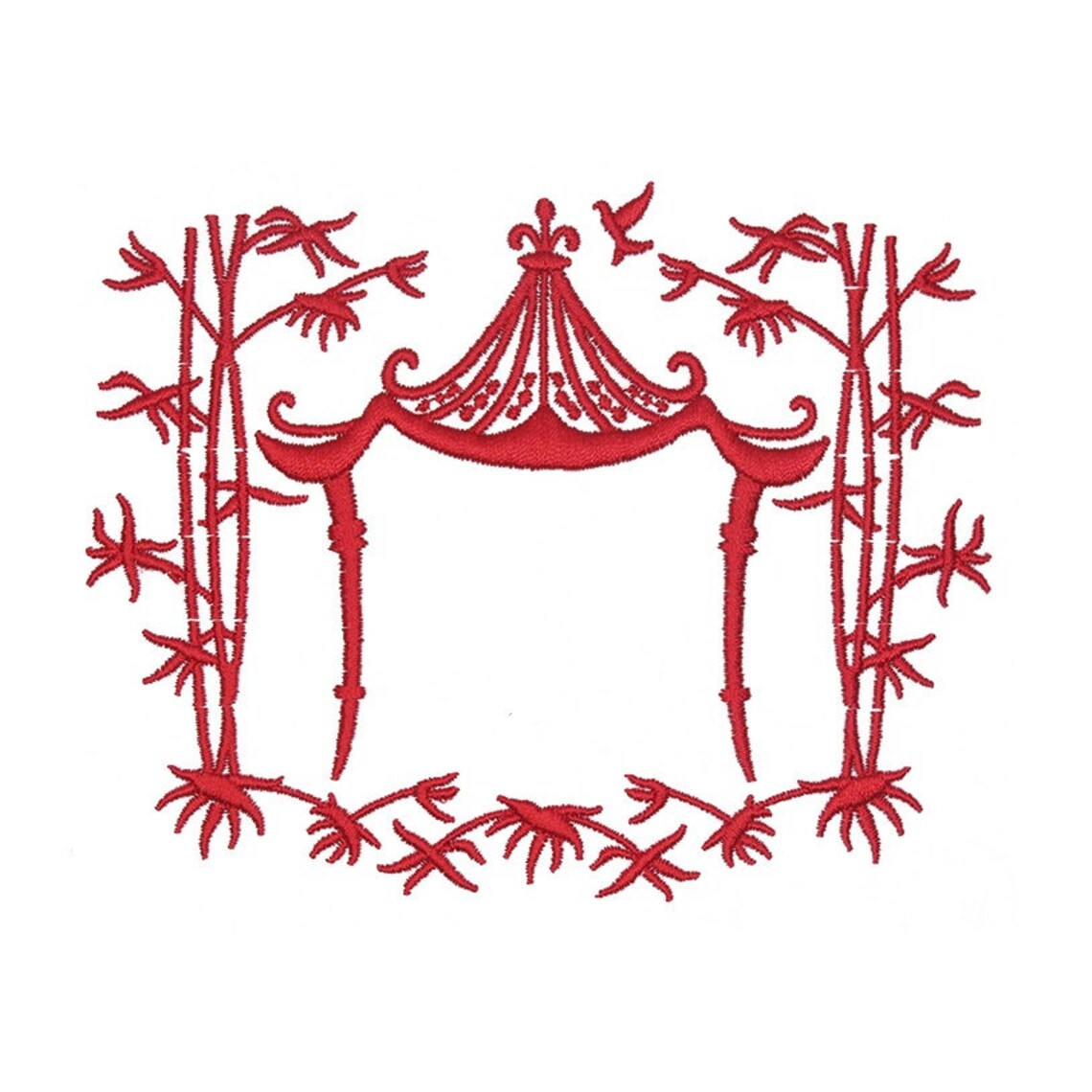 Pagoda Embroidery Frame Instant Download PES DST - Etsy