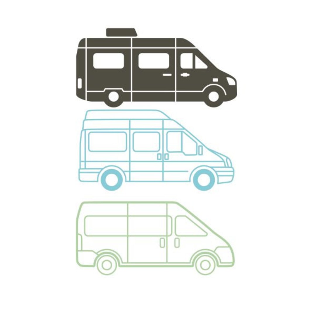 Van Life Cuttable Design SVG PNG DXF & Eps Designs Cricut Cameo File ...