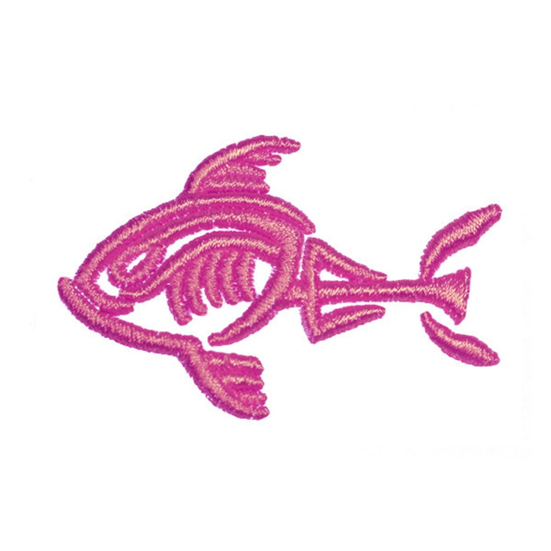 Fish 3D Puff Embroidery Design Instant Download PES DST - Etsy