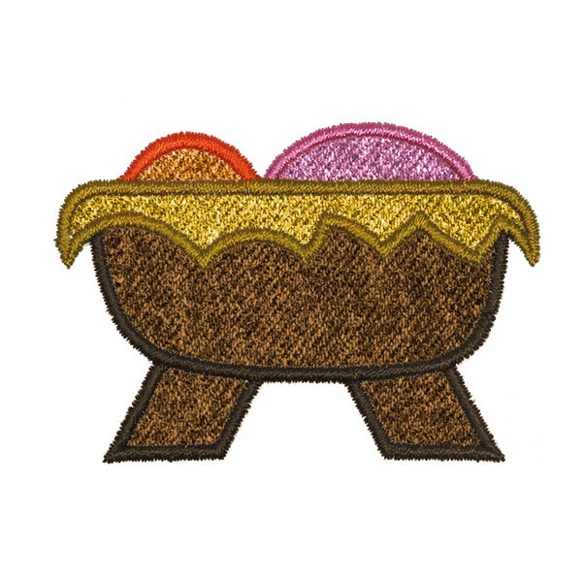 Nativity of Jesus Applique Embroidery Design Instant | Etsy