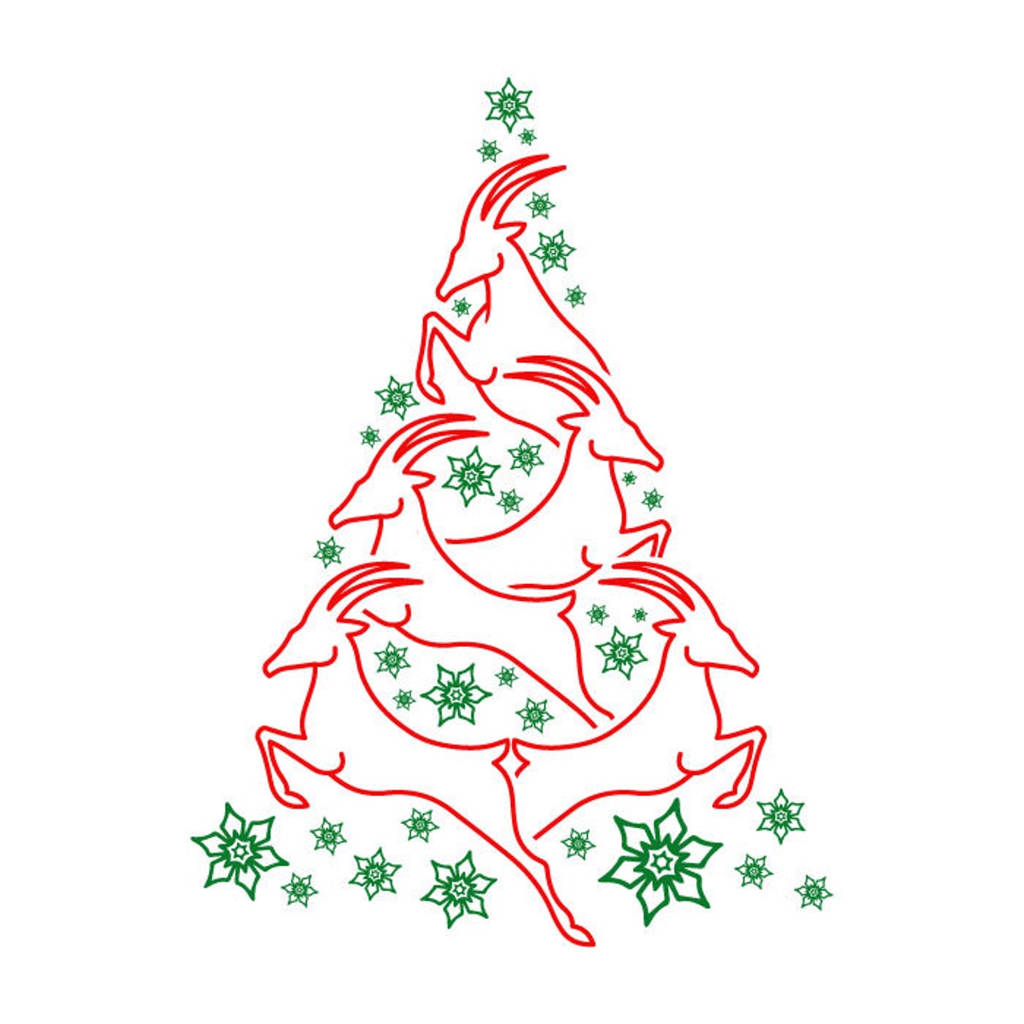 Antelope Tree Cuttable Design SVG PNG DXF & Eps Designs Cricut - Etsy