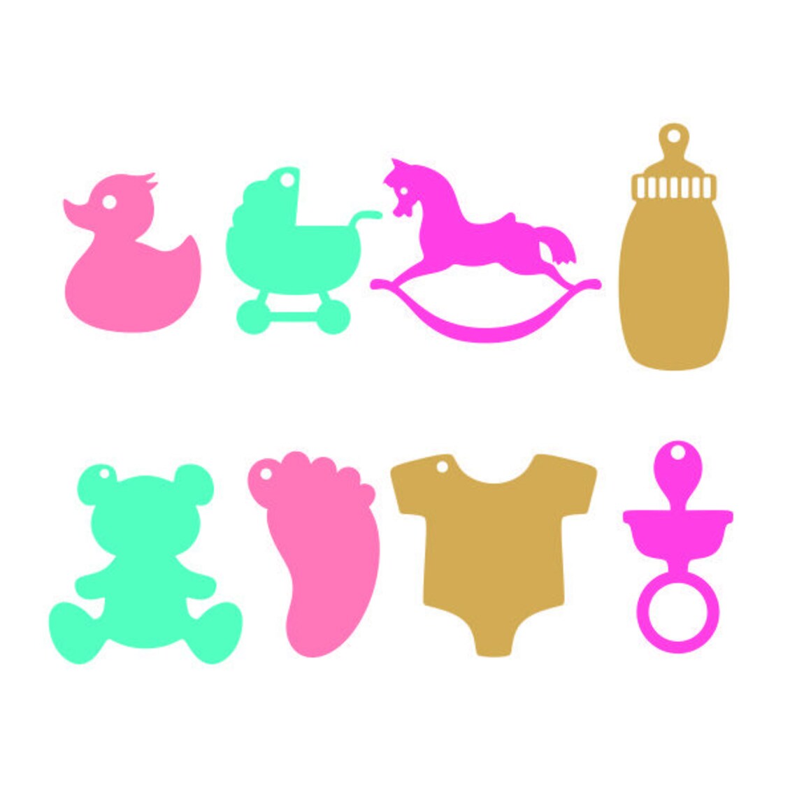 Baby Tag Pack Cuttable Design SVG PNG DXF & Eps Designs Cricut - Etsy