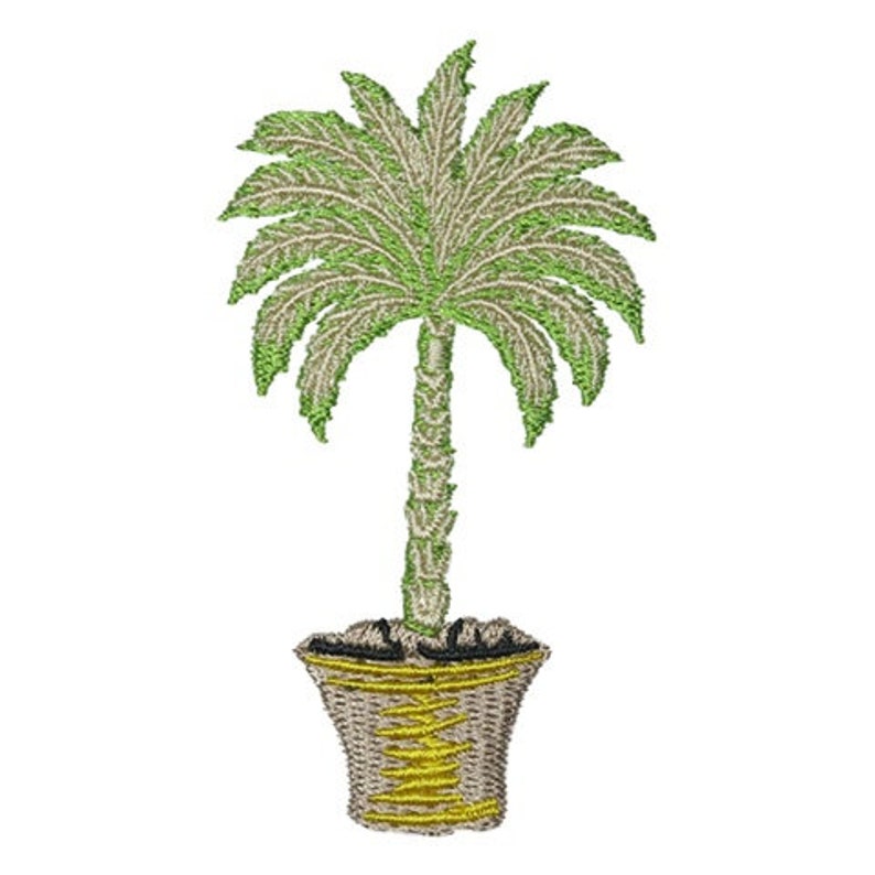 Palm Tree Embroidery Design Instant Download PES DST | Etsy