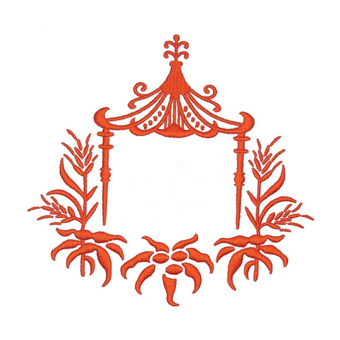 Pagoda Embroidery Frame Instant Download PES DST - Etsy