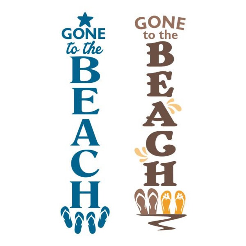 Beach Sign Cuttable Design SVG PNG DXF & Eps Designs Cricut | Etsy