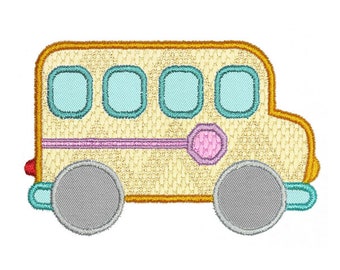 School Bus Embroidery Design. Mini School Bus. Back to School. - Etsy
