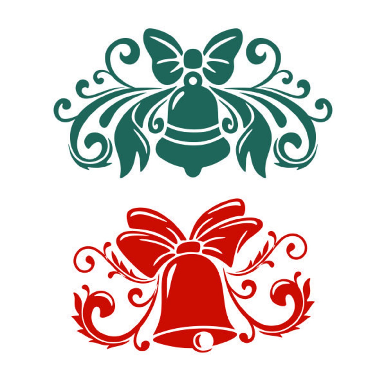 Christmas Bell Cuttable Design SVG PNG DXF & Eps Designs | Etsy