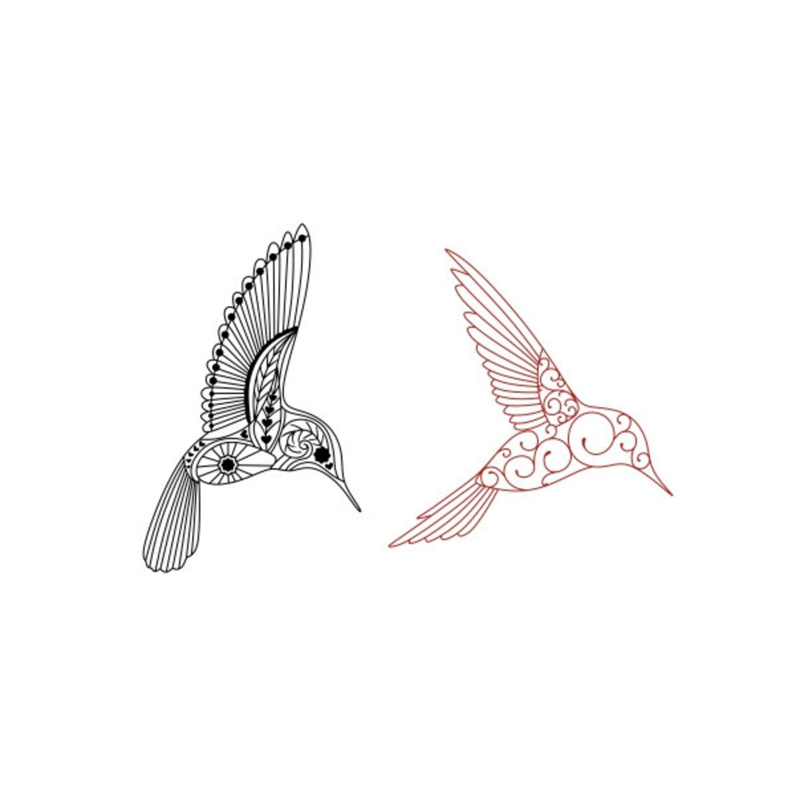 Hummingbird Cuttable Design SVG PNG DXF & Eps Designs Cricut - Etsy