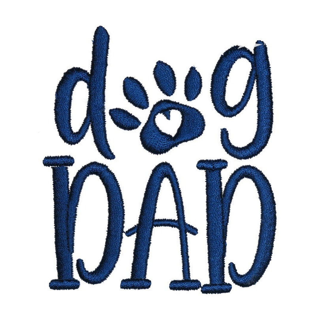 Dog Dad Paw Embroidery Design Instant Download PES DST - Etsy