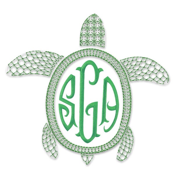 Turtle Monogram - Etsy