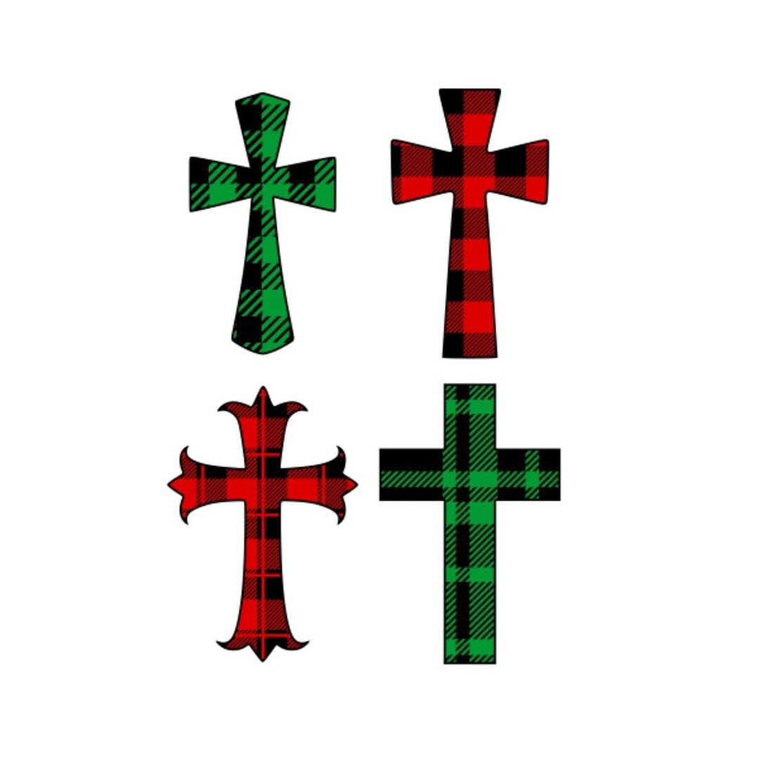 Plaid Cross Cuttable Design SVG PNG DXF & Eps Designs Cricut Cameo File ...