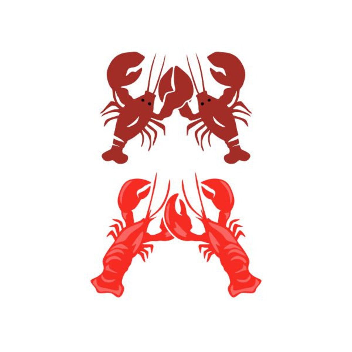 Lobsters Cuttable Design SVG PNG DXF & Eps Designs Cricut - Etsy