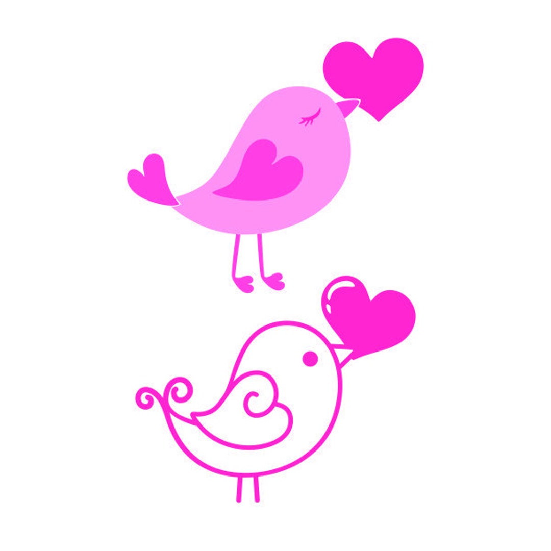 Love Bird Cuttable Design SVG PNG DXF & Eps Designs Cricut Cameo File ...