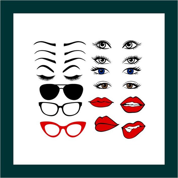 Woman Face Cuttable Design SVG PNG DXF & Eps Designs Cricut - Etsy