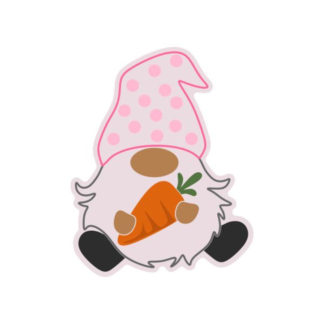 Carrot Gnome Cuttable Design SVG PNG DXF & Eps Designs Cricut Cameo ...