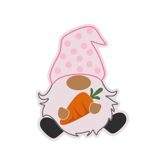 Carrot Gnome Cuttable Design SVG PNG DXF & Eps Designs Cricut | Etsy