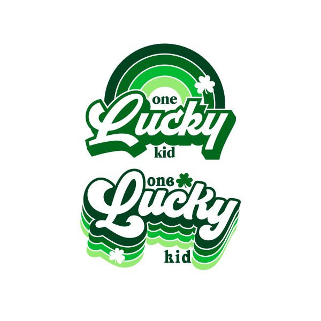 One Lucky Kid Cuttable Design SVG PNG DXF & Eps Designs Cricut Cameo ...