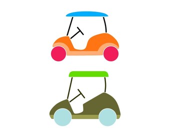 Golf Cart Dxf - Etsy