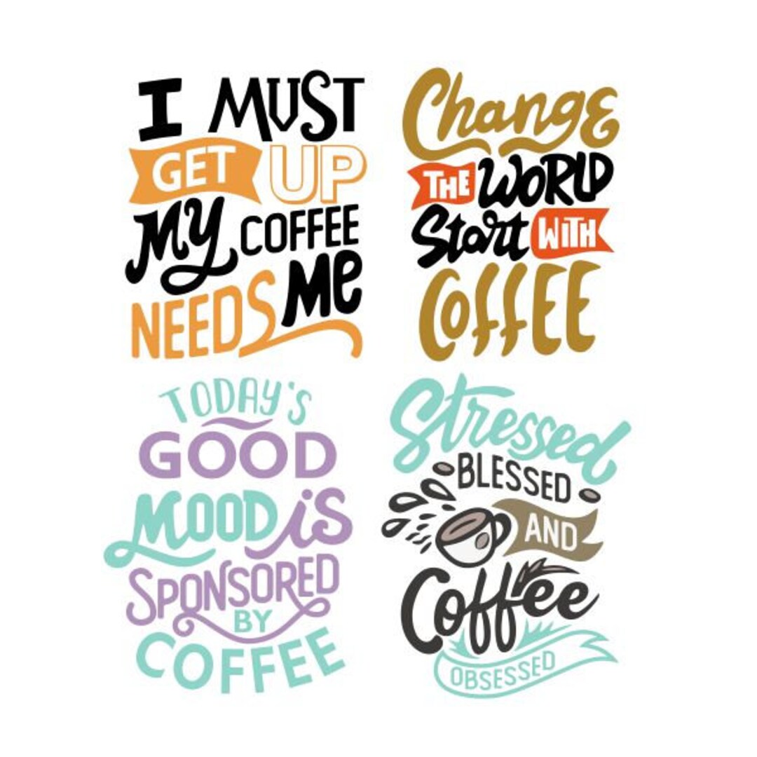 Coffee Pack Cuttable Design SVG PNG DXF & Eps Designs Cricut Cameo File ...