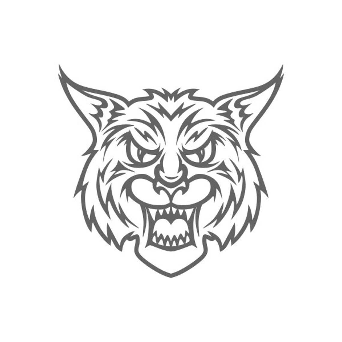 Roaring Roar Bobcat Bob Cat Cuttable Design SVG PNG DXF & Eps - Etsy