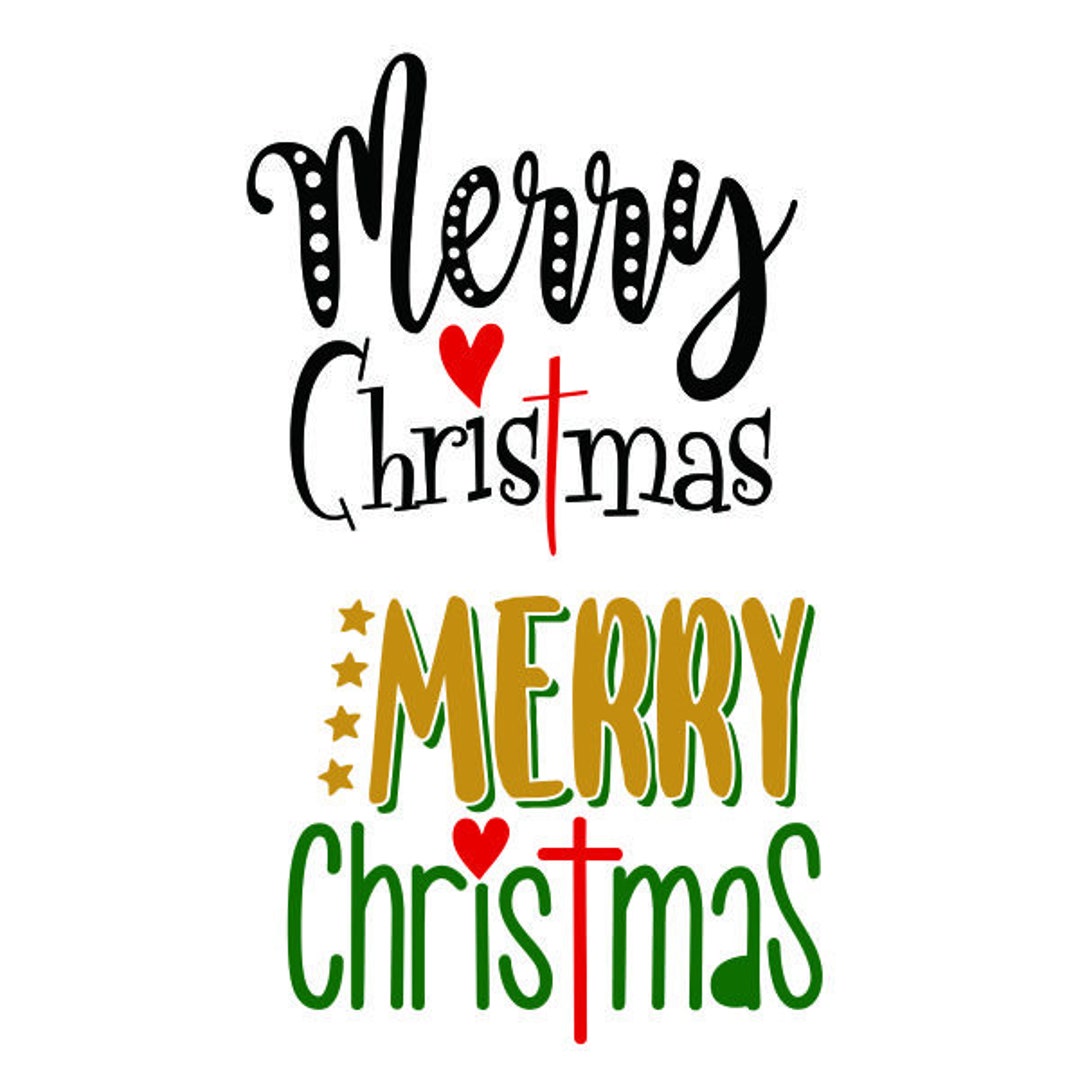 Merry Christmas Cuttable Design SVG PNG DXF & Eps Designs Cricut Cameo ...