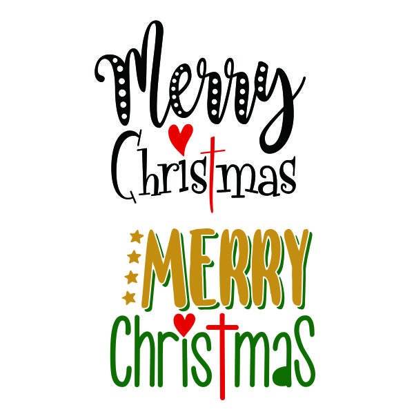 Merry Christmas Cuttable Design SVG PNG DXF & Eps Designs - Etsy