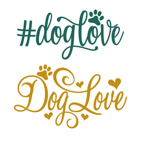 DogLove Cuttable Design SVG PNG DXF & eps Designs Cricut Cameo | Etsy